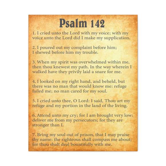 Express Your Love Gifts | Art | Scripture Sign Psalm 42 Chapter Gold Bible Canvas Christian Wall ...